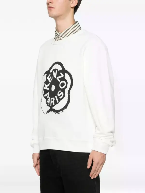 Kenzo Floral-logo Print Sweatshirt