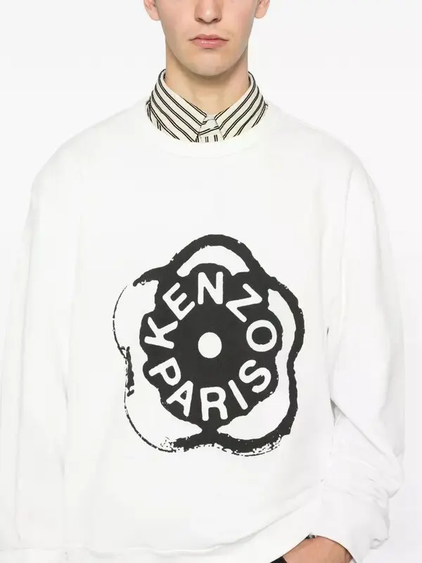 Kenzo Floral-logo Print Sweatshirt