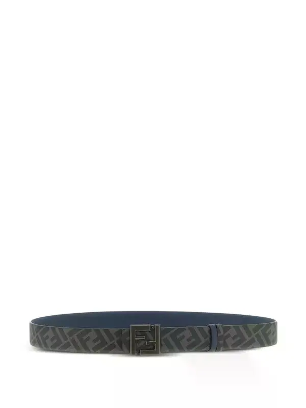 Fendi Reversible Belt With Metal Buckle - Blue