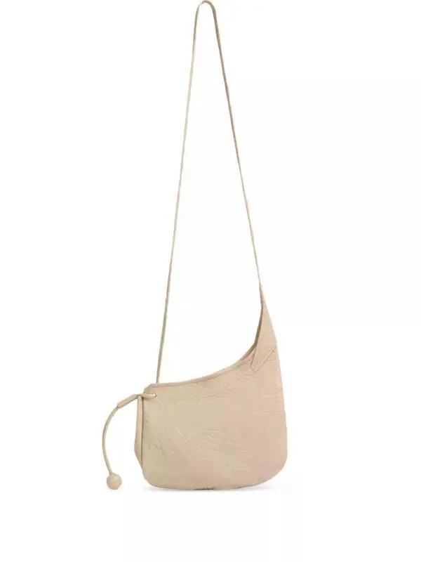 Marni Leather Drawcord Crossbody Bag - Neutrals