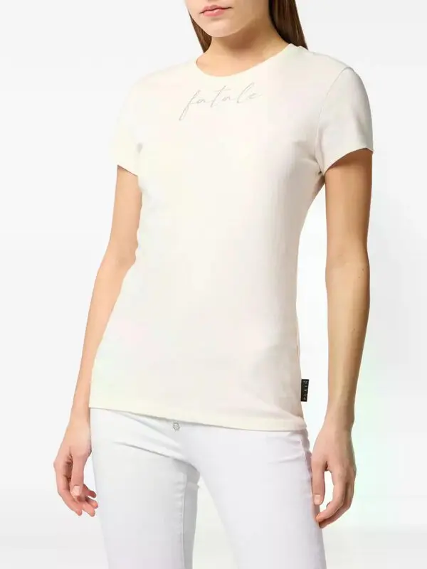 Philipp Plein Logo Motif T-shirt - Neutrals