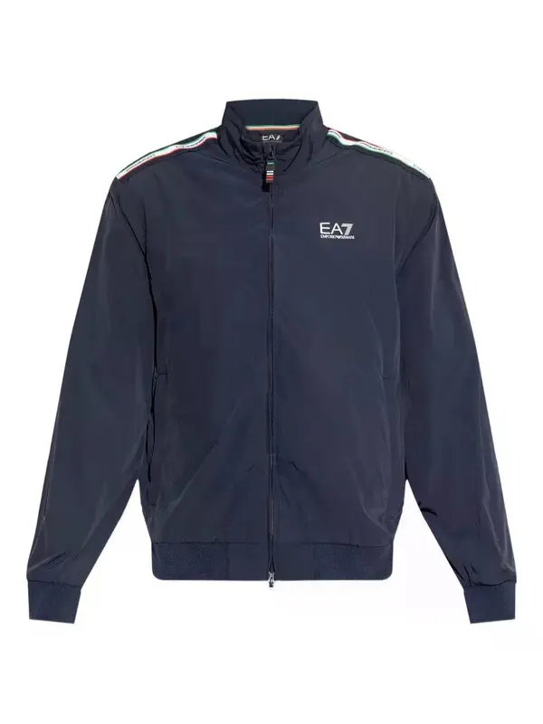 EA7 Zip-fastening Striped Jacket