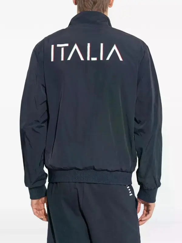EA7 Zip-fastening Striped Jacket