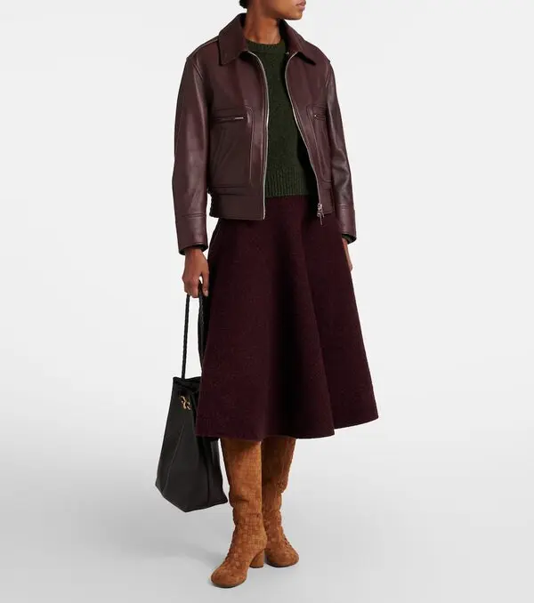 Bottega Veneta Atomic Intrecciato Suede Knee-high Boots - Brown