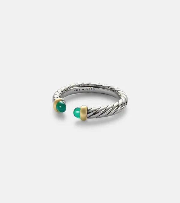 David Yurman Cable Collectibles® Petite Cable Ring With Onyx