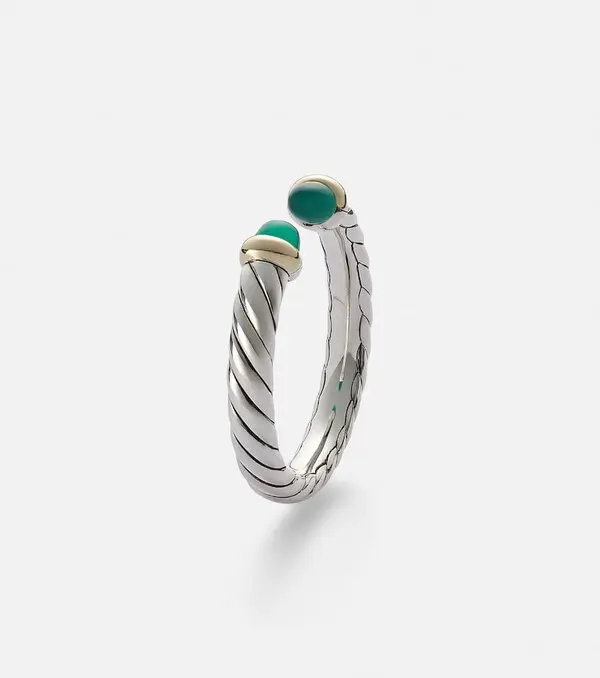 David Yurman Cable Collectibles® Petite Cable Ring With Onyx