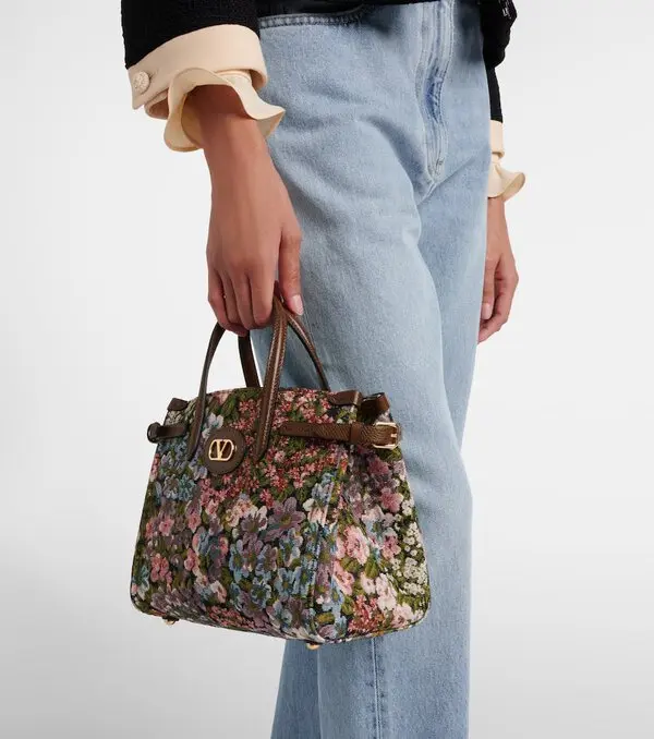 Valentino Garavani Antibes Small Floral Top-handle Bag