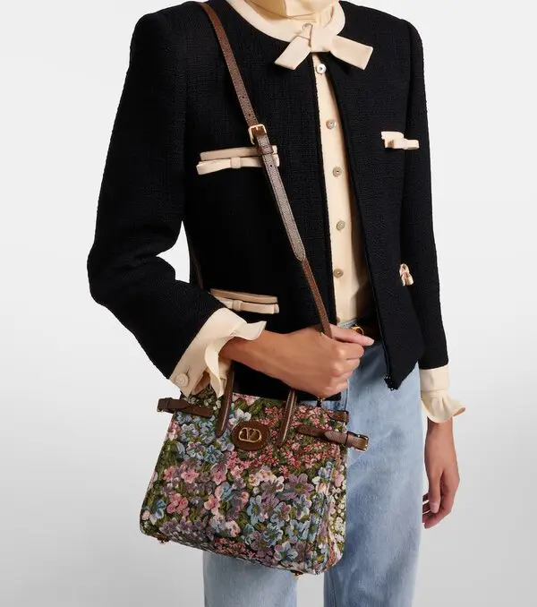 Valentino Garavani Antibes Small Floral Top-handle Bag