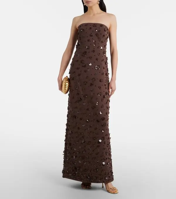 Simkhai Serafina Embellished Bustier Gown
