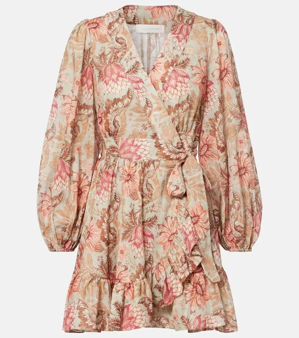 Zimmermann Daylight Floral Cotton Wrap Dress