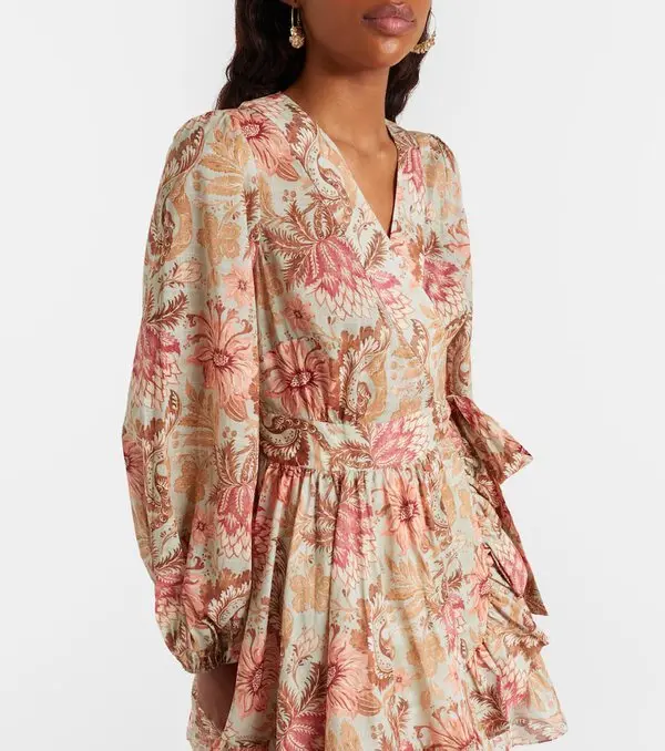 Zimmermann Daylight Floral Cotton Wrap Dress