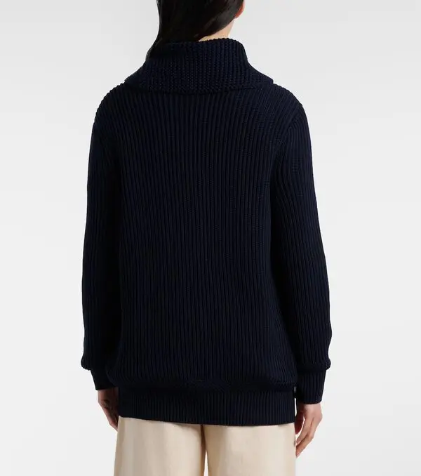 Ralph Lauren Cotton And Silk Shawl Collar Cardigan