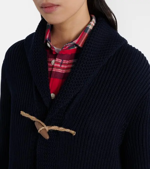 Ralph Lauren Cotton And Silk Shawl Collar Cardigan