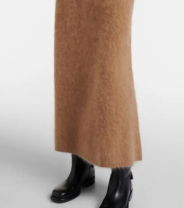 LISA YANG Asta Cashmere Maxi Skirt - Brown