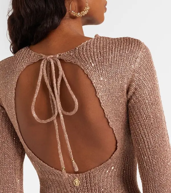 BANANHOT Jones Sequined Mini Dress - Brown