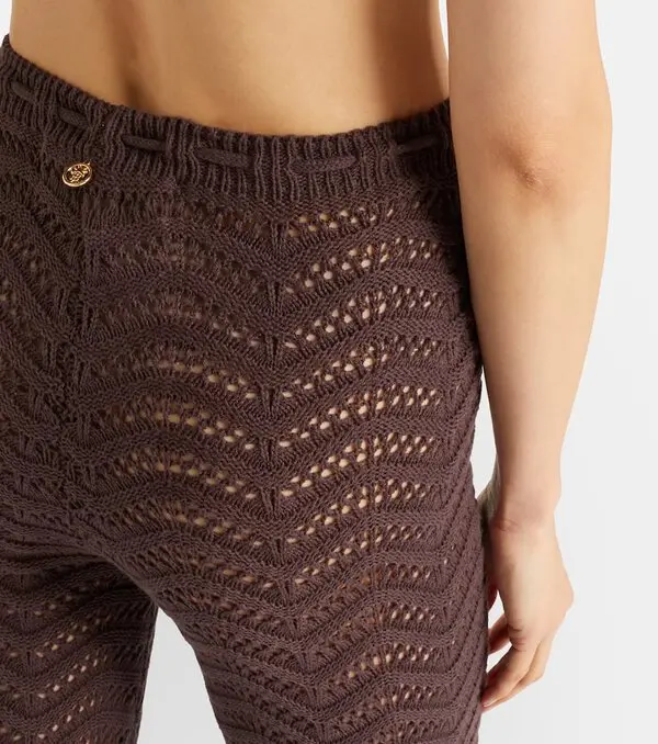 BANANHOT Kim Open-knit Flared Pants