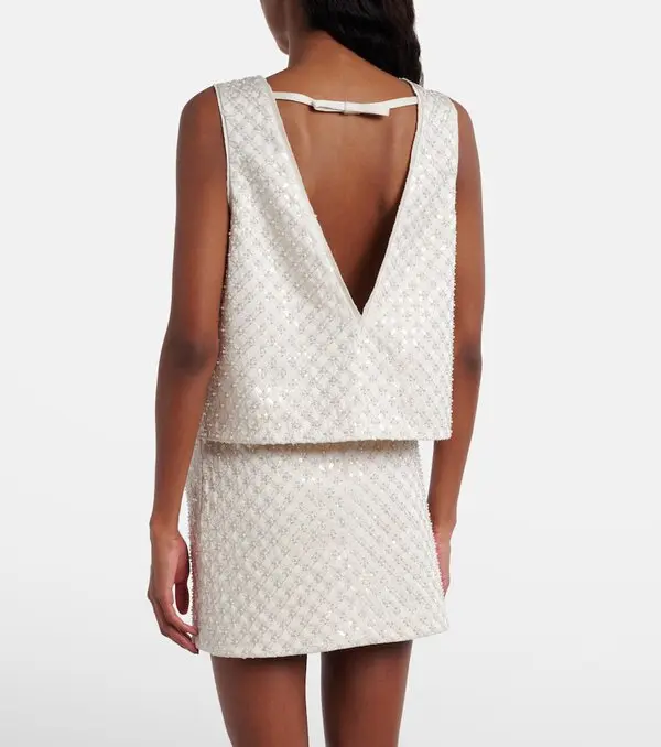 Dorothee Schumacher Sequined Top - White