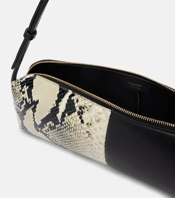 Khaite Kye Paneled Leather Shoulder Bag - Multicoloured