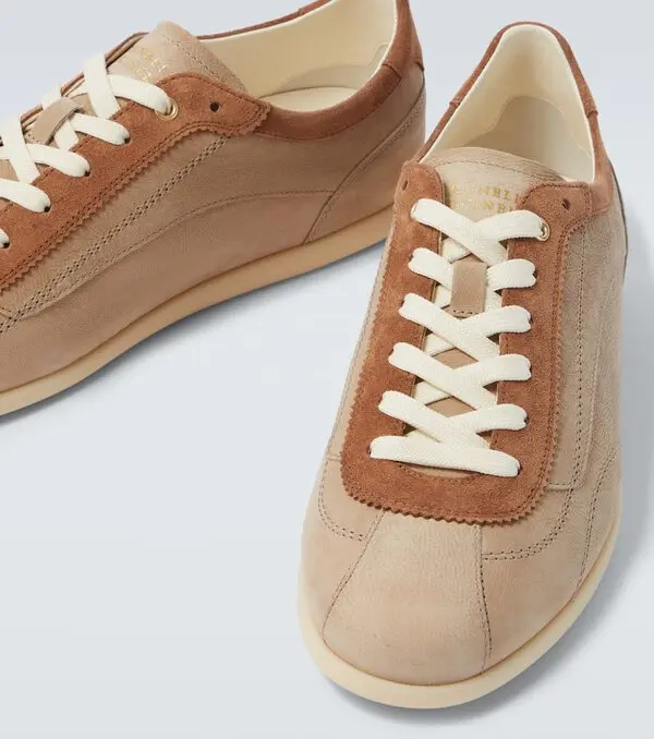 Brunello Cucinelli Suede Sneakers - Beige