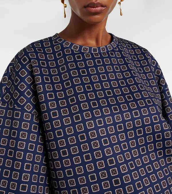 Max Mara Notizia Printed Jersey Top