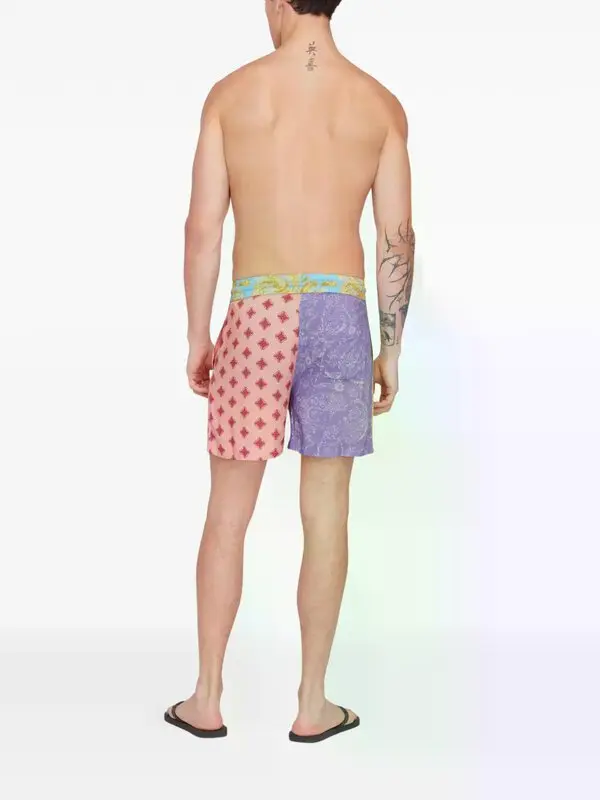 DONDE ESTEBAN Paisley Print Drawstring Shorts