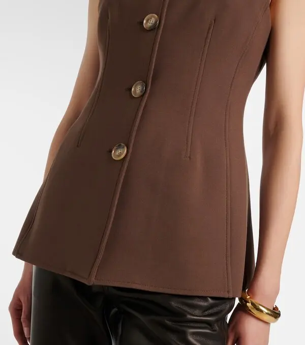 Veronica Beard Jessup Vest - Brown