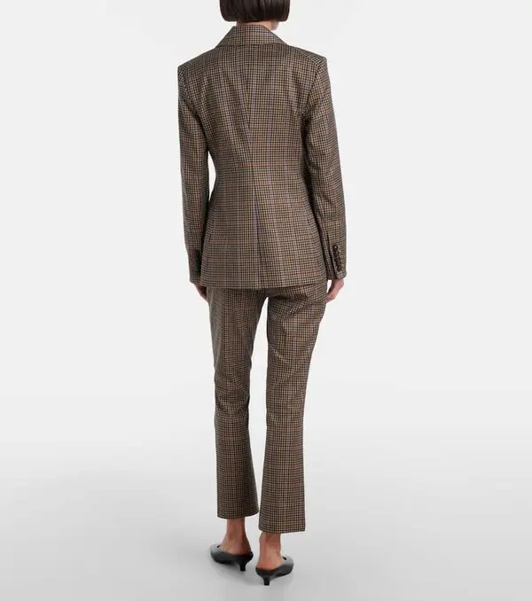 Veronica Beard Arte Checked Slim Pants