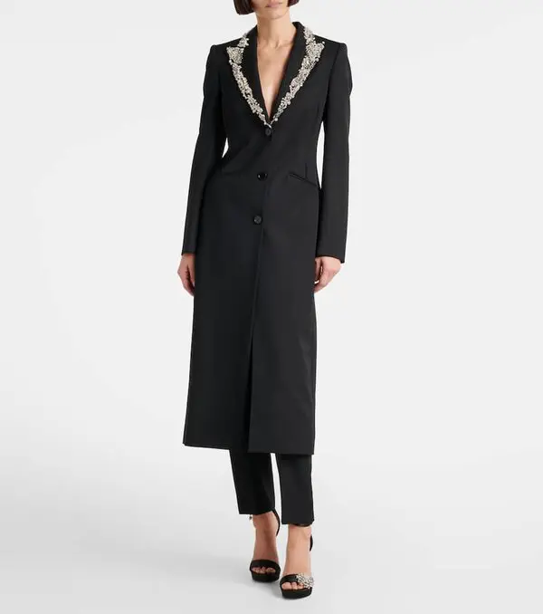 Alexander McQueen Wool Straight Leg Pants