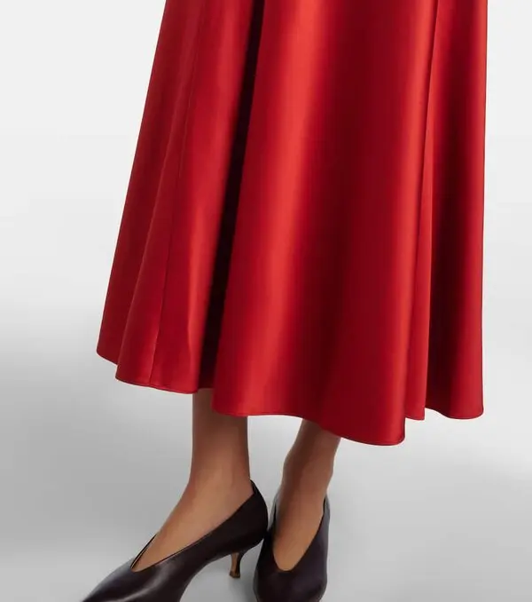 Veronica Beard Ezri Silk-blend Satin Midi Dress