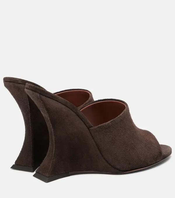 Paris Texas Nina 105 Suede Mules - Brown