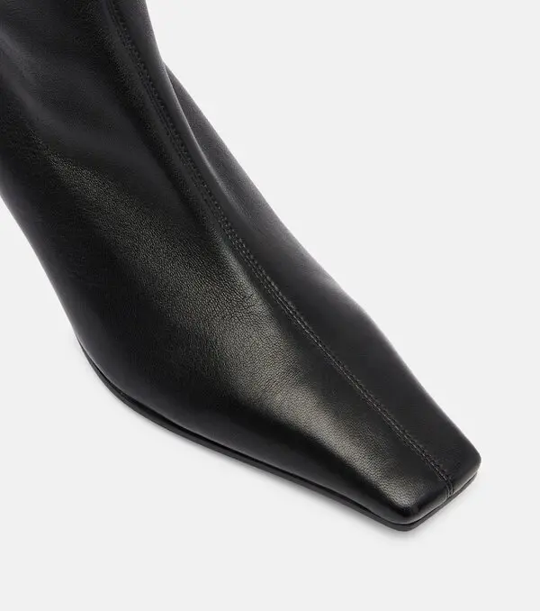 Khaite Arizona 50 Leather Ankle Boots