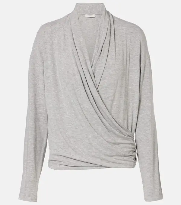 Vince Draped Jersey Top
