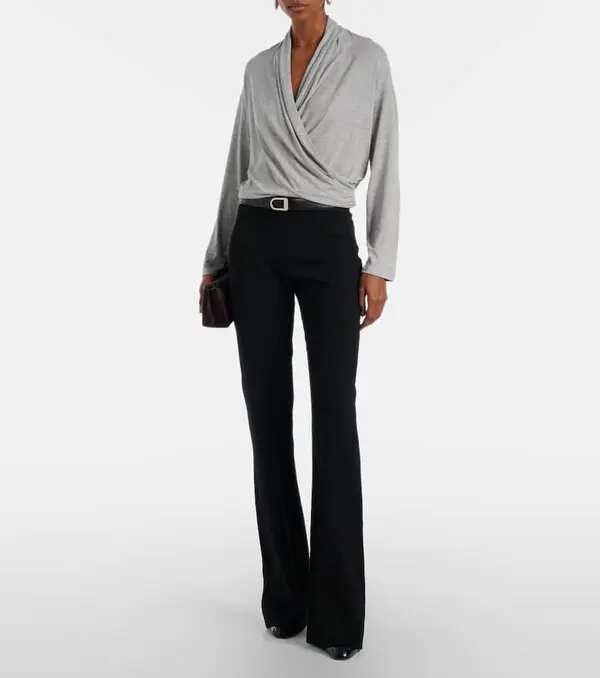 Vince Draped Jersey Top