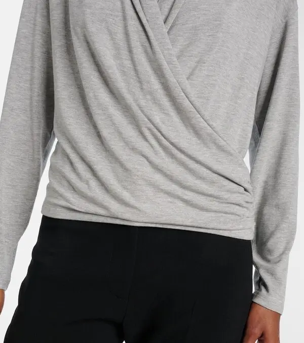 Vince Draped Jersey Top