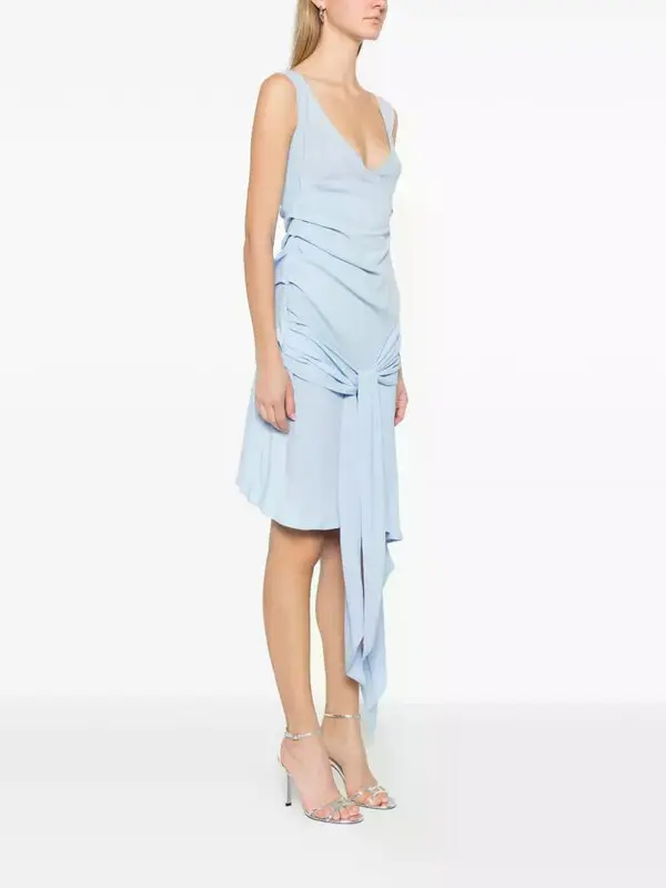 Attico V-neck Mini Dress