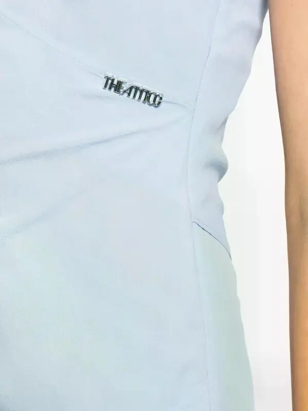 Attico V-neck Mini Dress