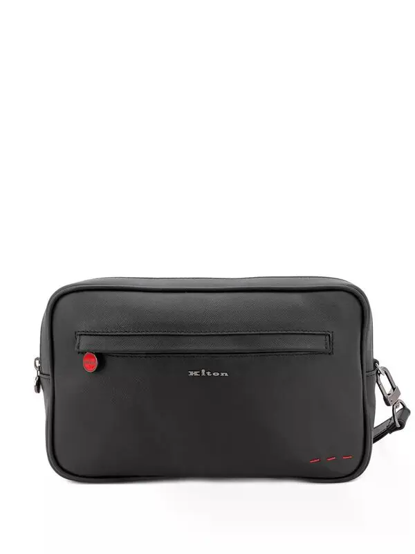 Kiton Zip Clutch - Black