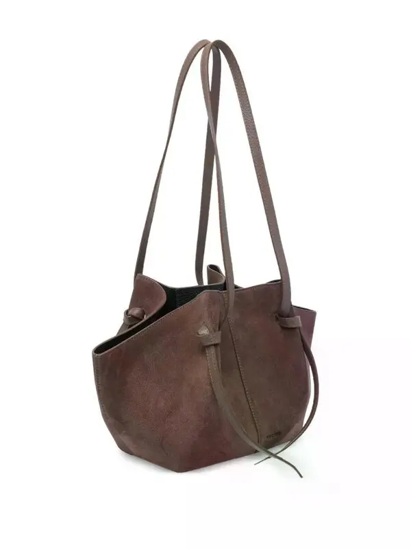 Yuzefi Mochi Large Suede Shoulder Bag - Brown