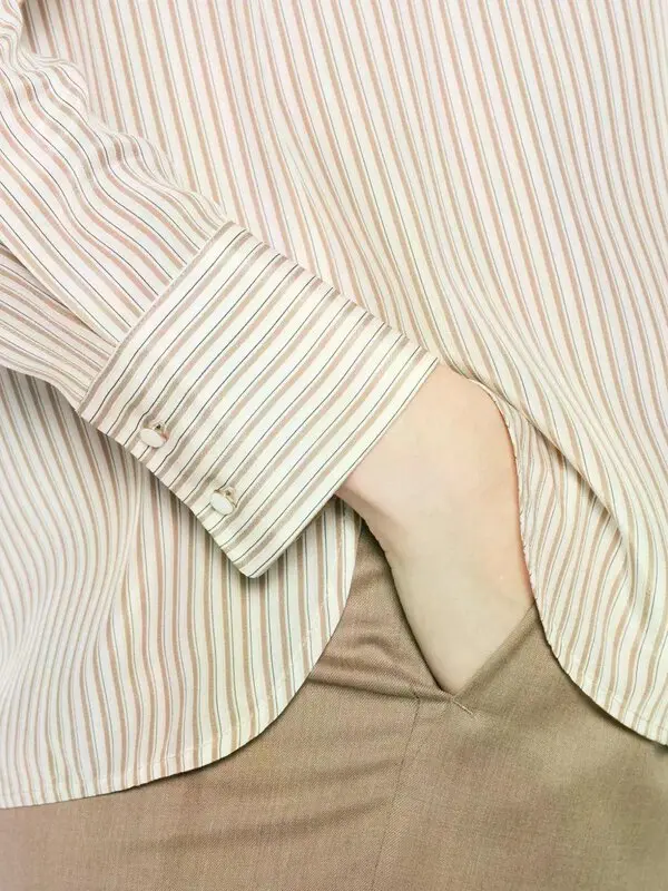 Max Mara Flirt Striped Shirt - Neutrals
