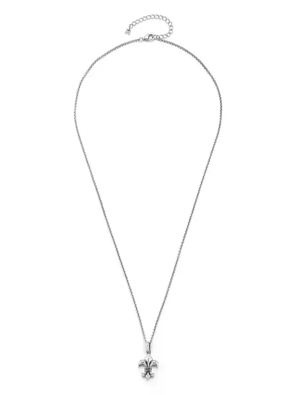 Mateo Fleur-de-lis Sterling Necklace - Silver