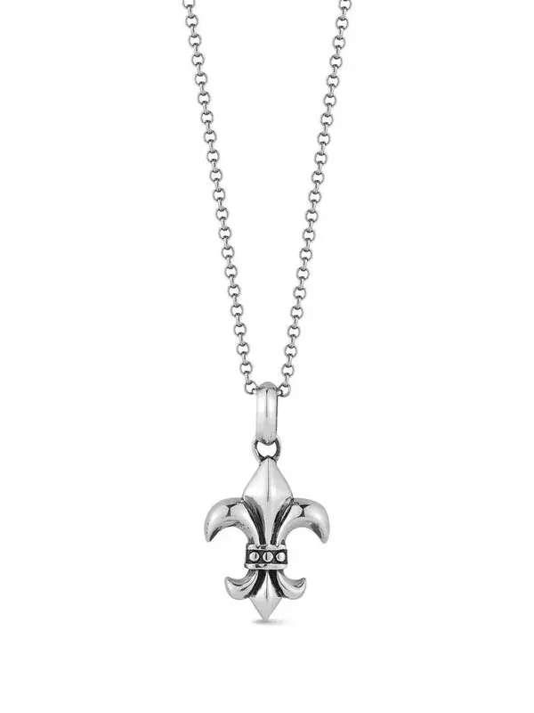 Mateo Fleur-de-lis Sterling Necklace