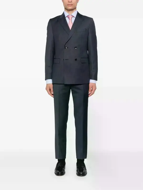 Canali Pinstripe Shirt - Blue