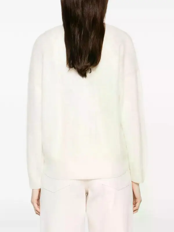 GOTHA V-neck Cardigan With Ribbed Hem And Cuffs