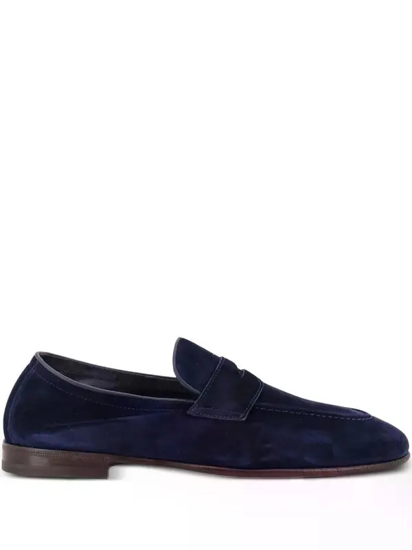 Brunello Cucinelli Suede Penny Loafers