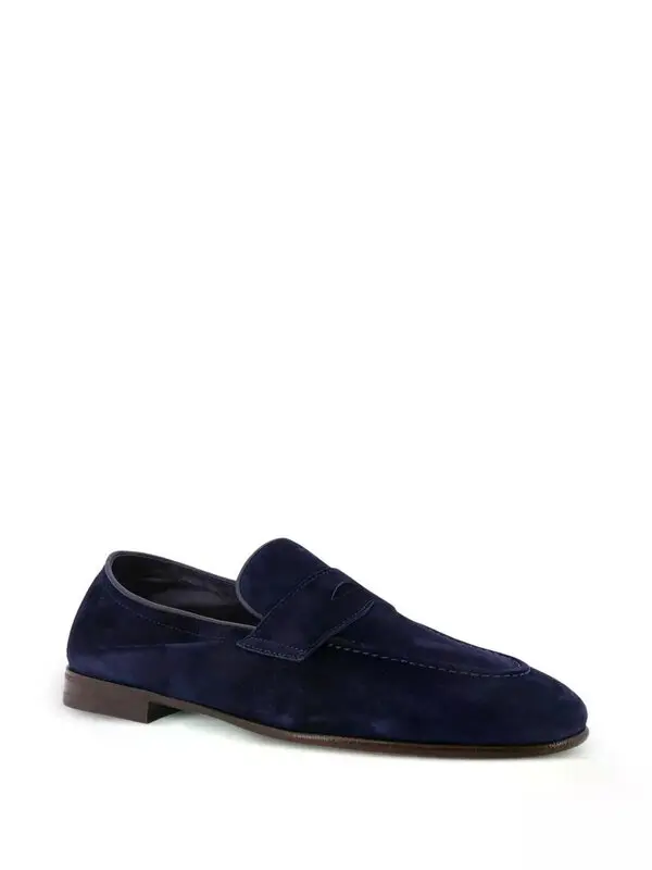 Brunello Cucinelli Suede Penny Loafers