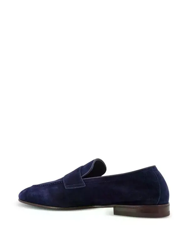 Brunello Cucinelli Suede Penny Loafers