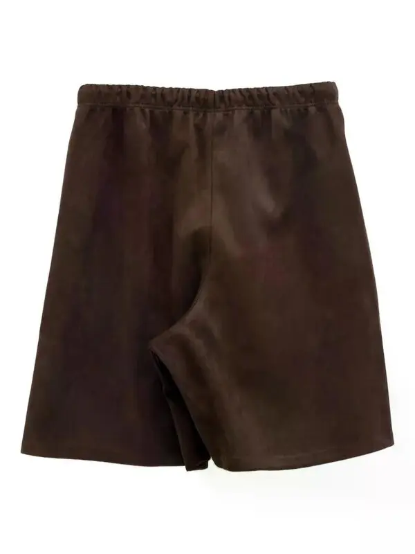 Fear Of God Relaxed Fit Suede-effect Drawstring Shorts
