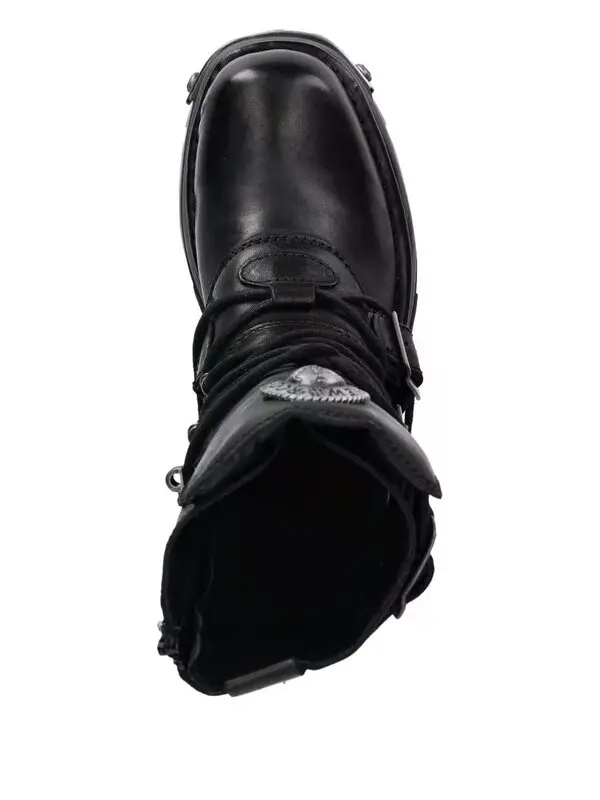 NEW ROCK 70mm Leather Platform Boots