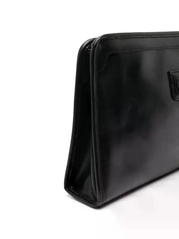 Celine 1990s Logo-patch Clutch Bag