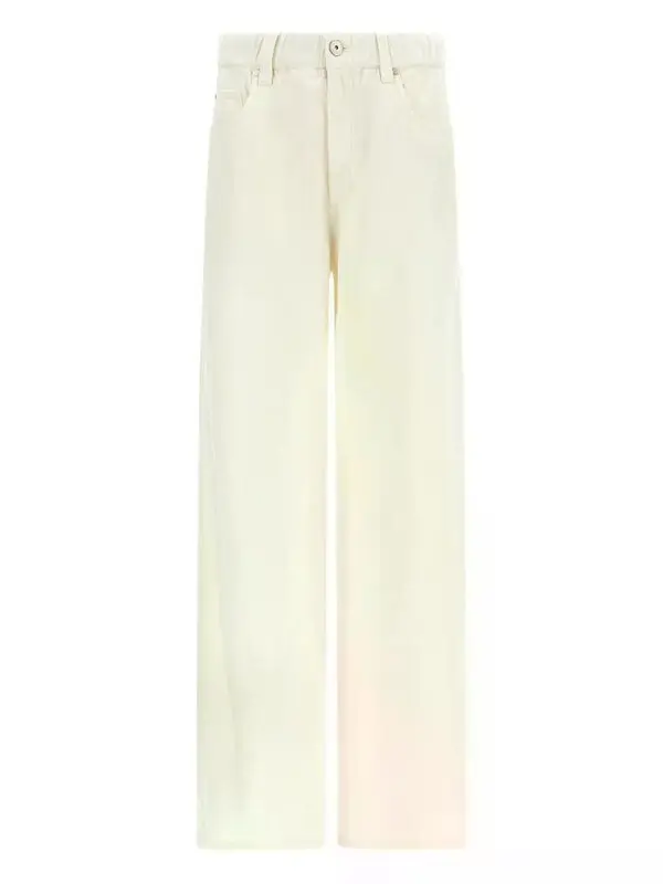 Brunello Cucinelli Elastic Waistband Trousers With Monili Detail